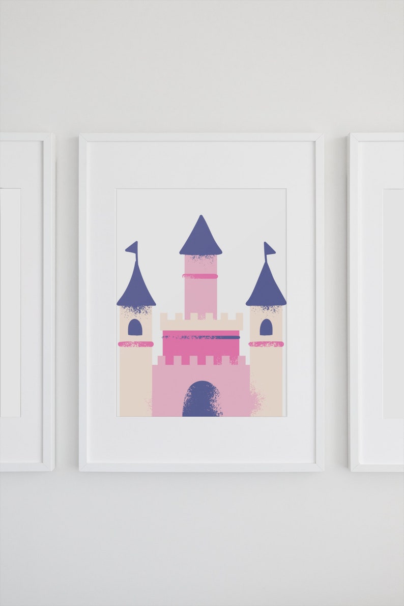 Castle Print Out for Children Background Children Wall - Etsy