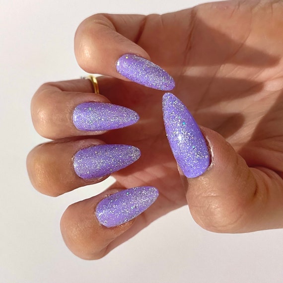 Light Purple Gel Nails