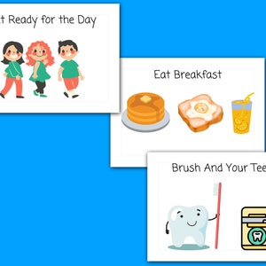 Daily Rhythm Cards Printable Bundle Morning Evening Routine - Etsy