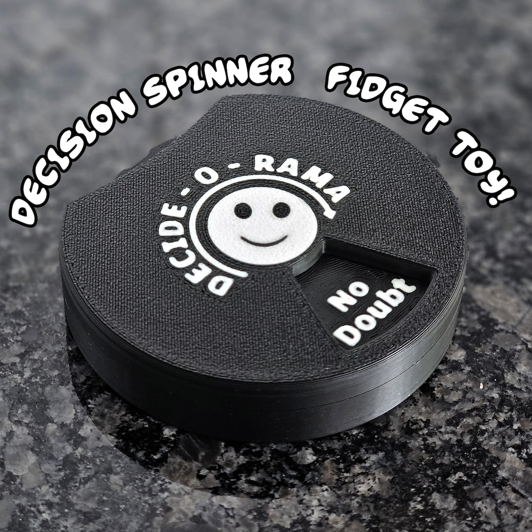 Decision Spinner | for Kids or Adults | 3D Printed | Fidget Spinning ...
