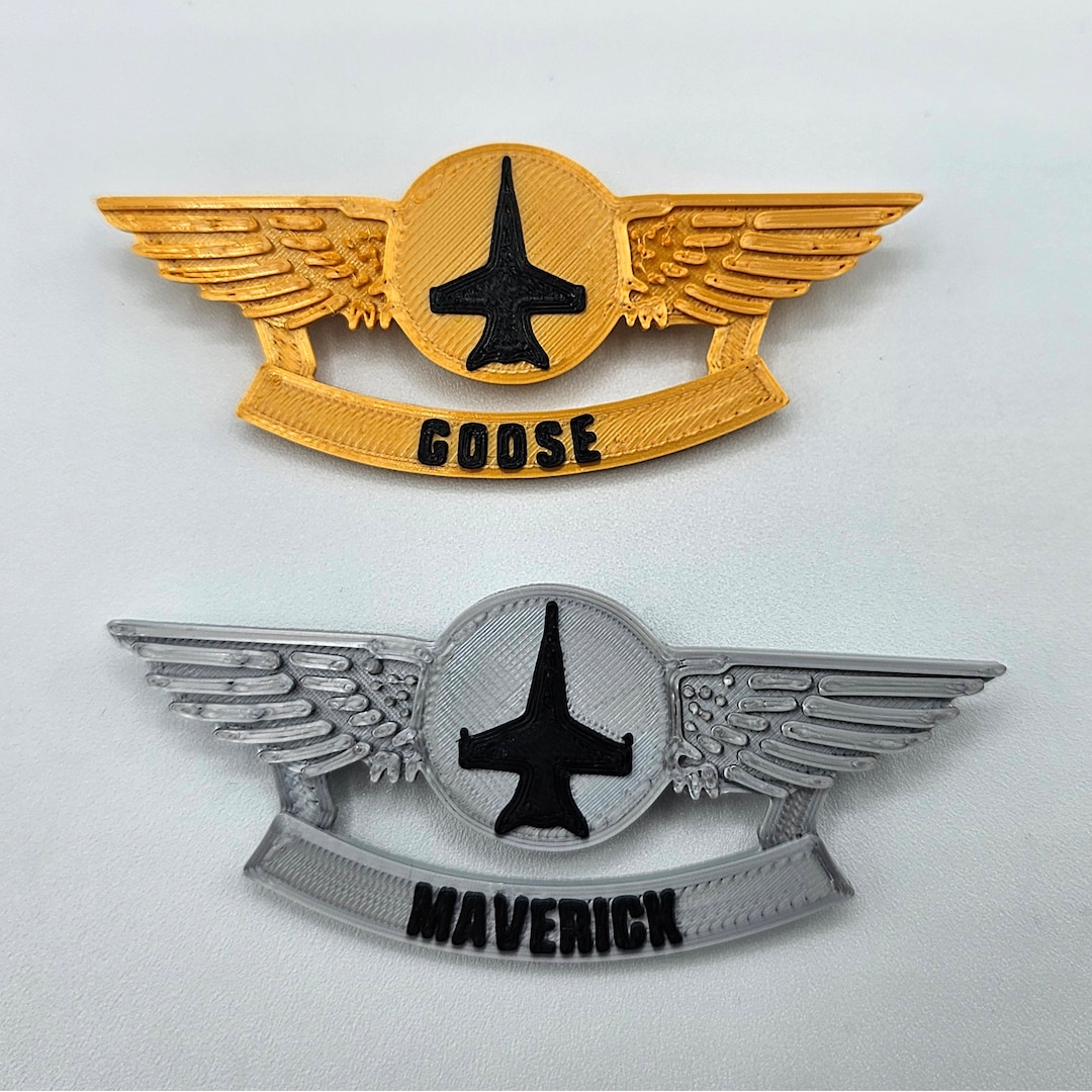Top Gun Top Gun 2 Air Force Pins Movie Pin Personalized Two Color ...