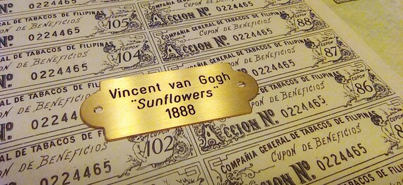 Brass Plate Engraved in Depth Custom Solid Brass Plates for - Etsy