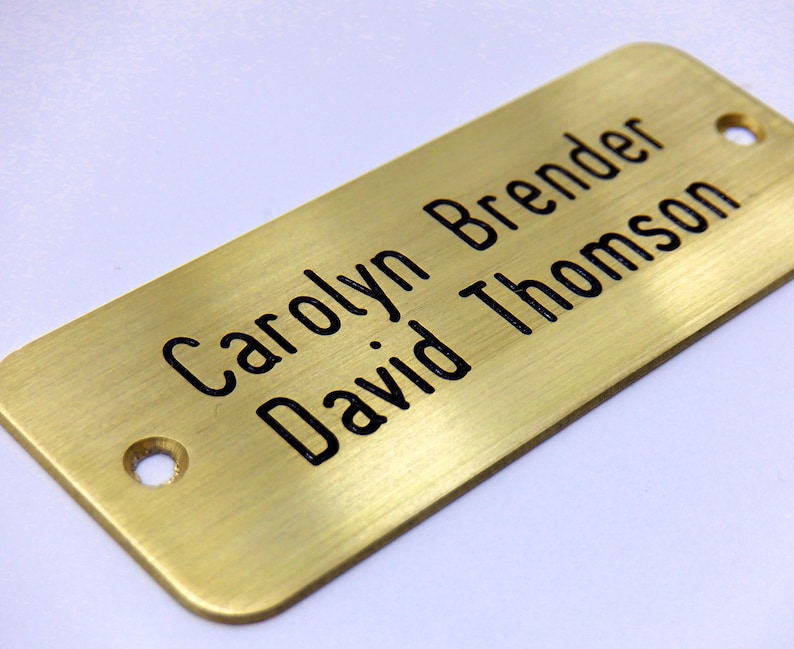 Brass Nameplate, House Plaques, Office Plaques, Address Plaque, Deep ...