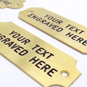 Brass Nameplate, House Plaques, Office Plaques, Address Plaque, Deep ...