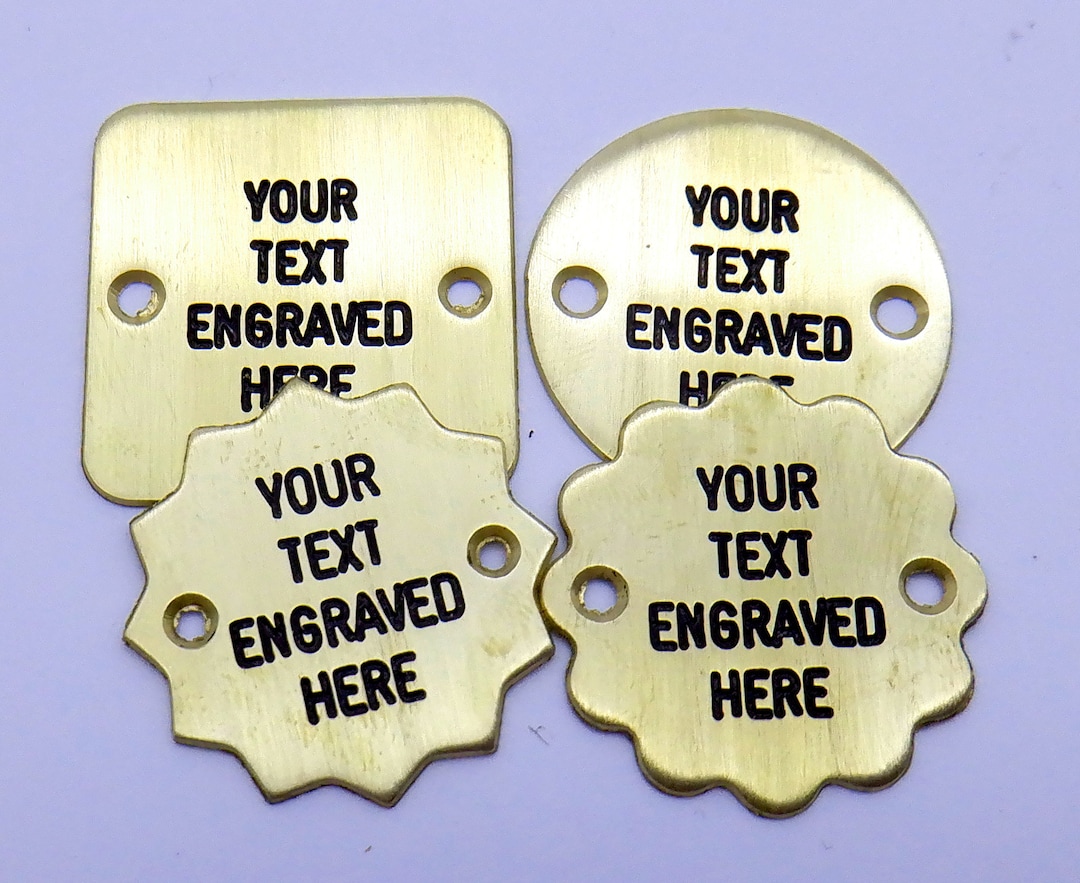 Engraved Brass Plate, the Engraving is Low Relief on Solid Brass ...