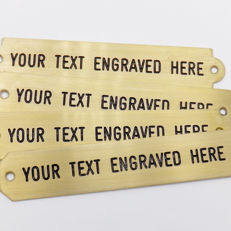 Brass Plaque Engraved - Etsy