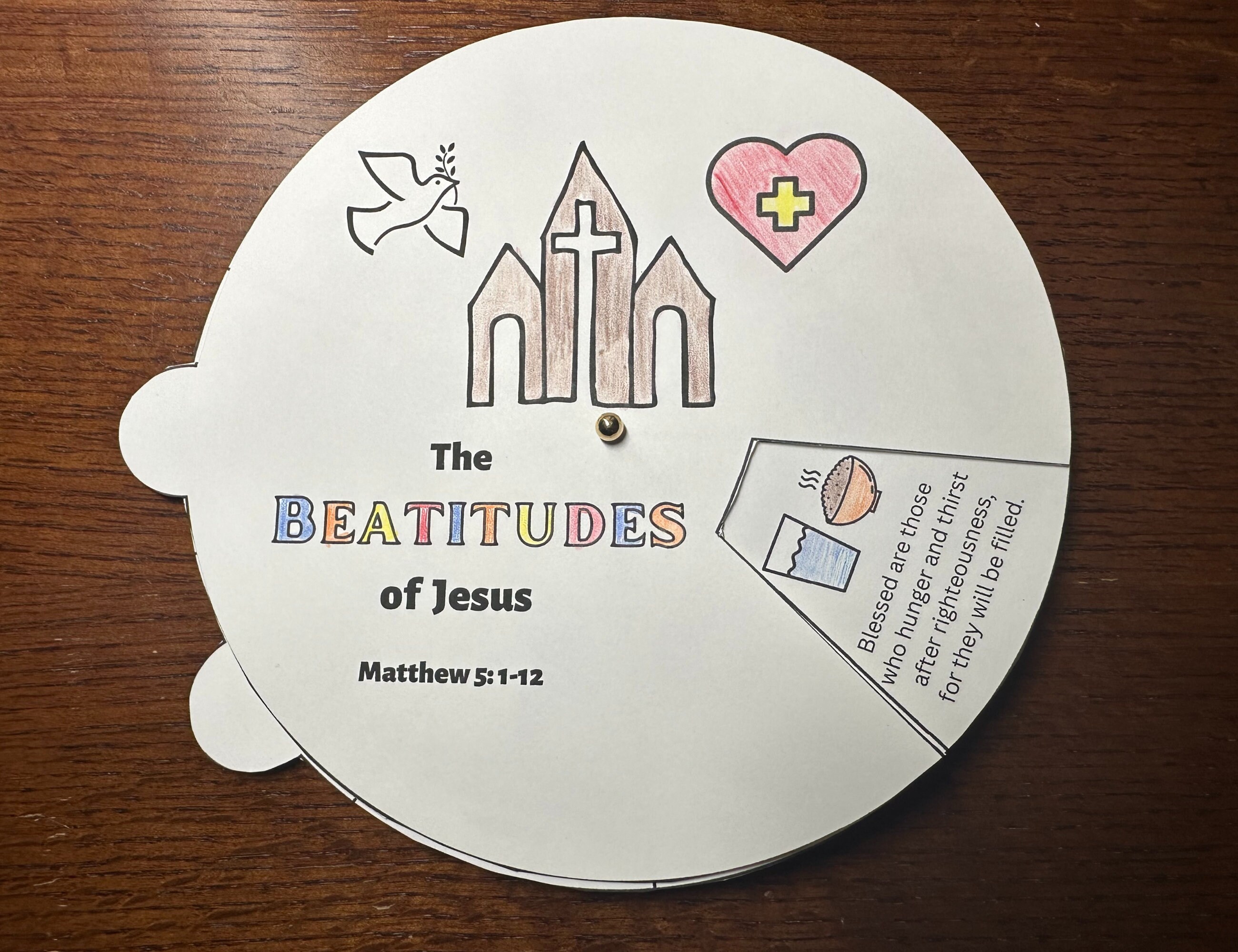 The Beatitudes Bible Story Activity, Sunday School Craft, Beatitudes ...