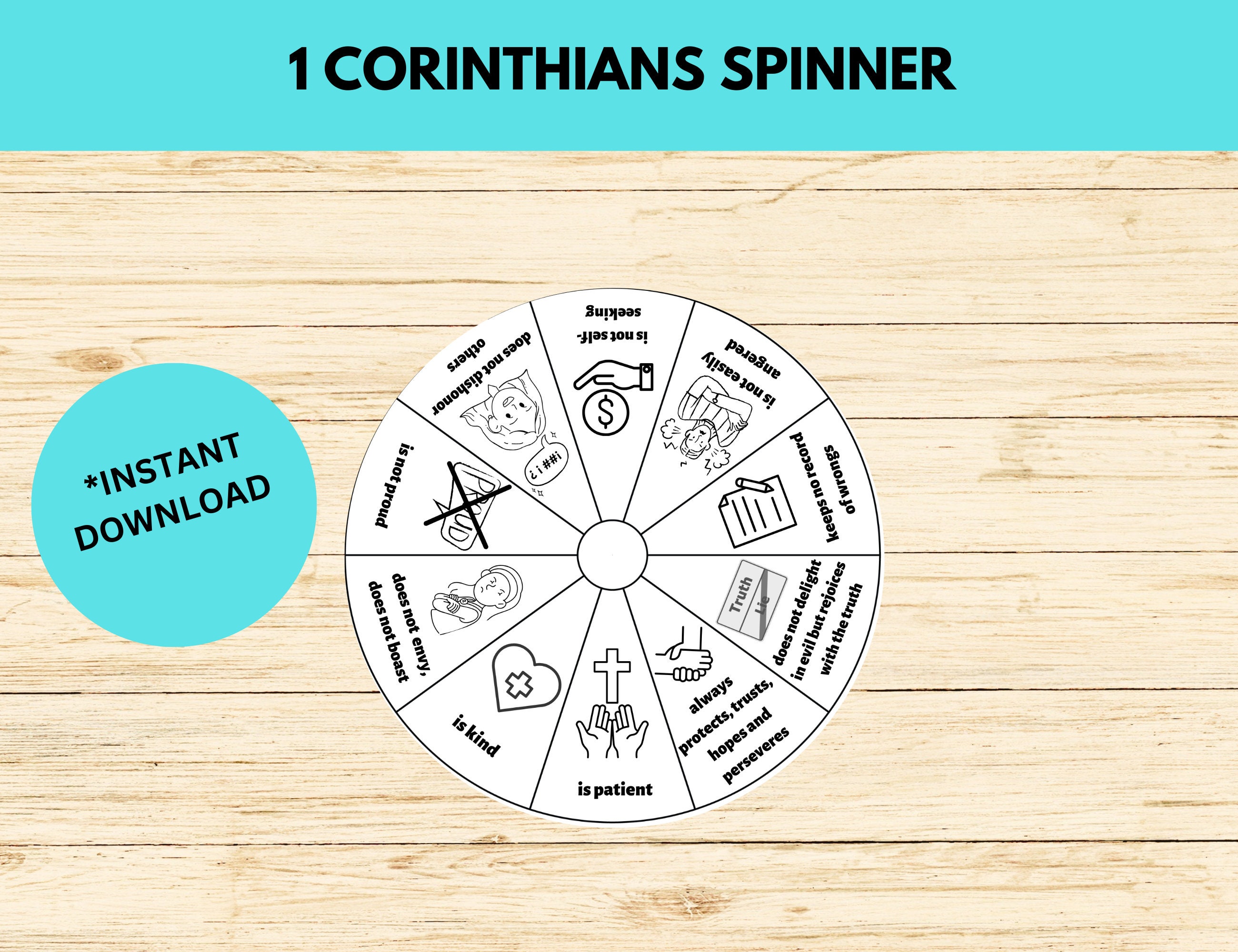 Love is Patient Sunday School Craft, 1 Corinthians 13 Bible Story ...