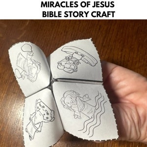Jesus Miracles Sunday School Craft, Bible Story Activity, Fortune ...