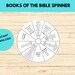 Books of the Bible Spinner, Books of the Bible Printable, Old and New ...