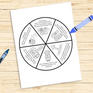 John the Baptist Bible Story Activity, Sunday School Craft, John the ...
