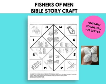 Fishers of Men Bible Story Activity, Sunday School Craft, Jesus ...