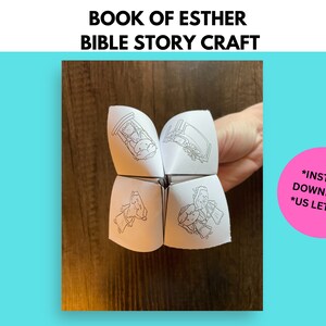 Book of Esther Bible Story Activity, Sunday School Craft, Fortune ...