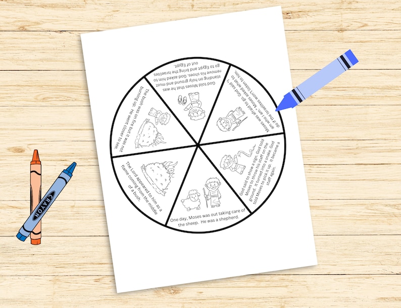 Moses and the Burning Bush Sunday School Craft, Bible Story Activity ...