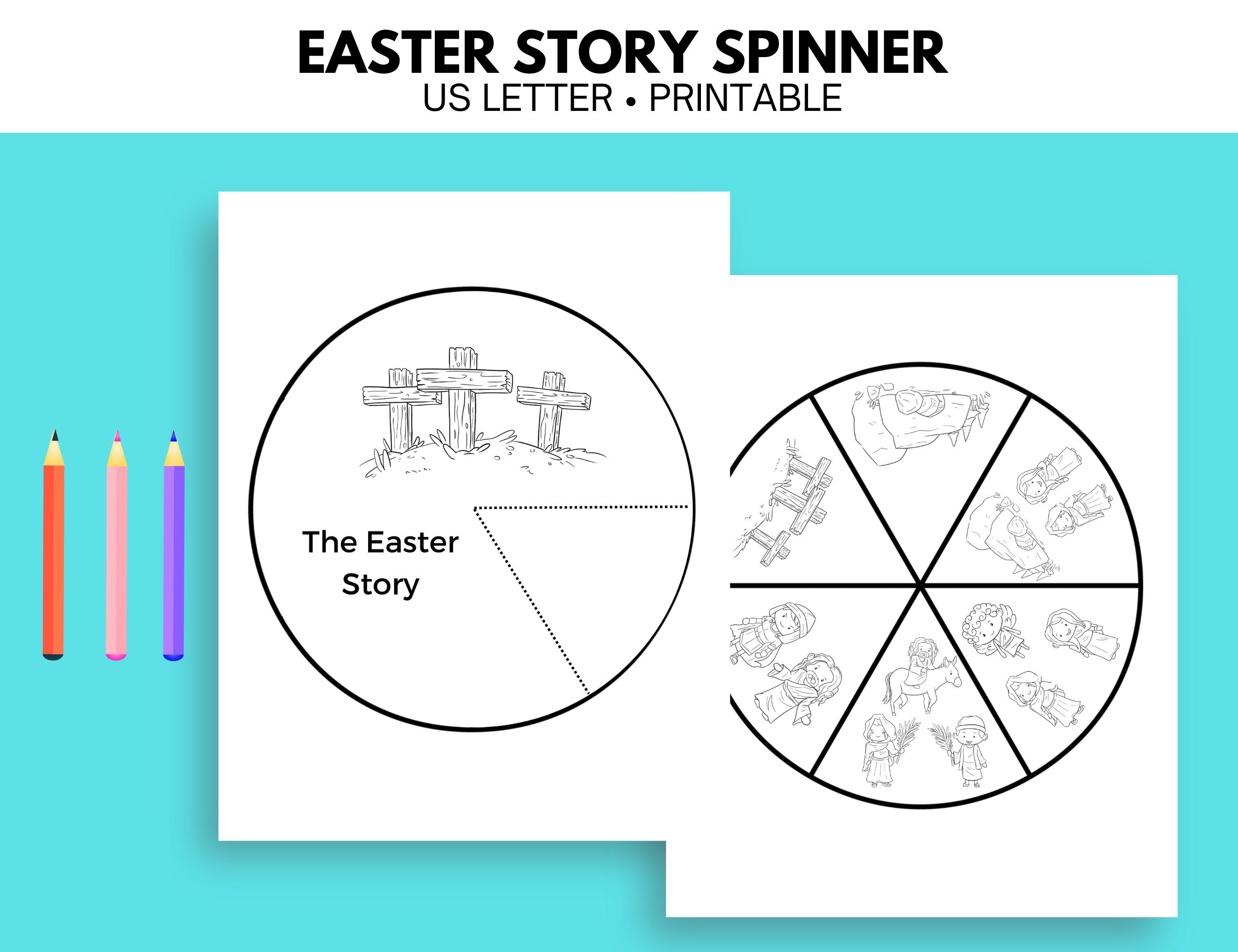 Easter Bible Story Activity, Easter Craft, Sunday School Craft, Easter ...