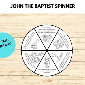 John the Baptist Bible Story Activity, Sunday School Craft, John the ...