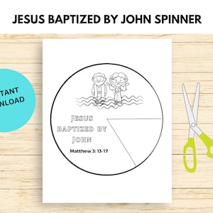 Jesus Baptism, John the Baptist Bible Story Activity, Sunday School ...