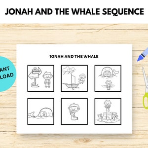 Jonah and the Whale Craft, Jonah and the Whale Bible Story, Sunday ...
