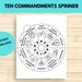 Ten Commandments Bible Story Activity, Sunday School Craft, Ten ...