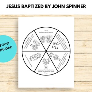 Jesus Baptism, John the Baptist Bible Story Activity, Sunday School ...
