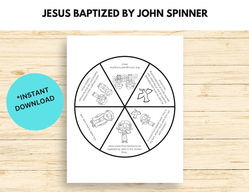 Jesus Baptism, John the Baptist Bible Story Activity, Sunday School ...