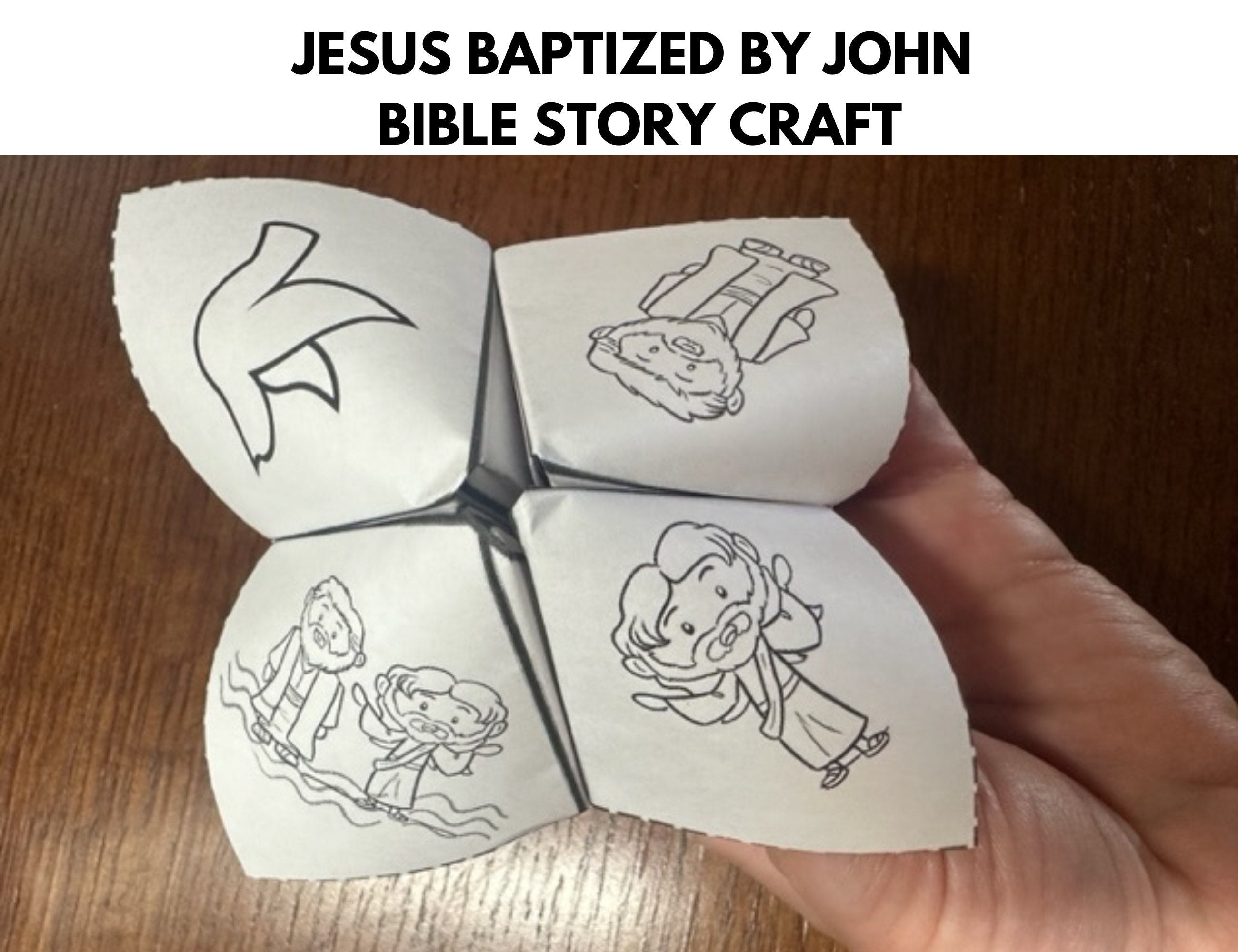 Jesus Baptism, John the Baptist Bible Story Activity, Sunday School ...
