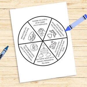 The Lord's Prayer Activity KJV, Sunday School Craft, Lord's Prayer ...