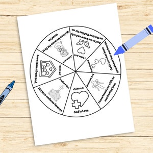 Gods Love Bible Story Activity, Sunday School Craft, Scripture Activity ...