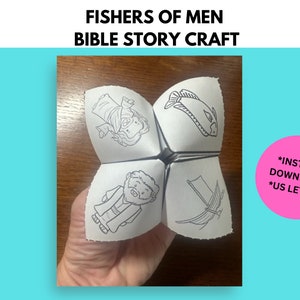 Fishers of Men Bible Story Activity, Sunday School Craft, Fortune ...