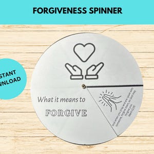 Forgiveness Bible Story Activity, Sunday School Craft, Spinner ...