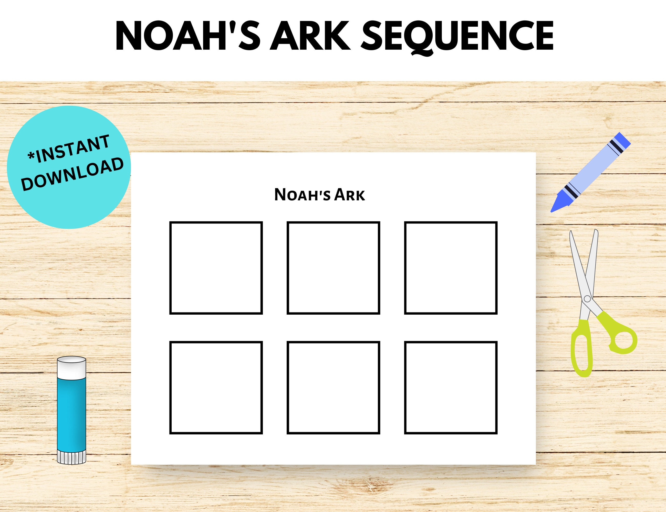 Noah's Ark Craft, Noah's Ark Bible Story, Sunday School Craft, Vacation ...