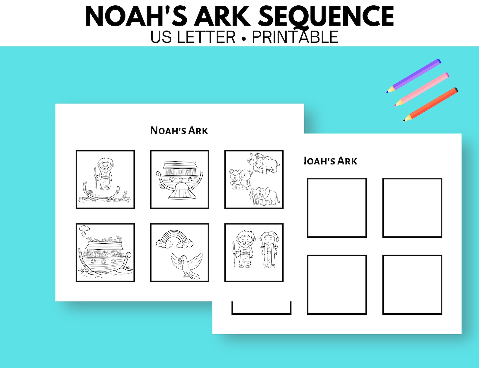 Noah's Ark Craft, Noah's Ark Bible Story, Sunday School Craft, Vacation ...