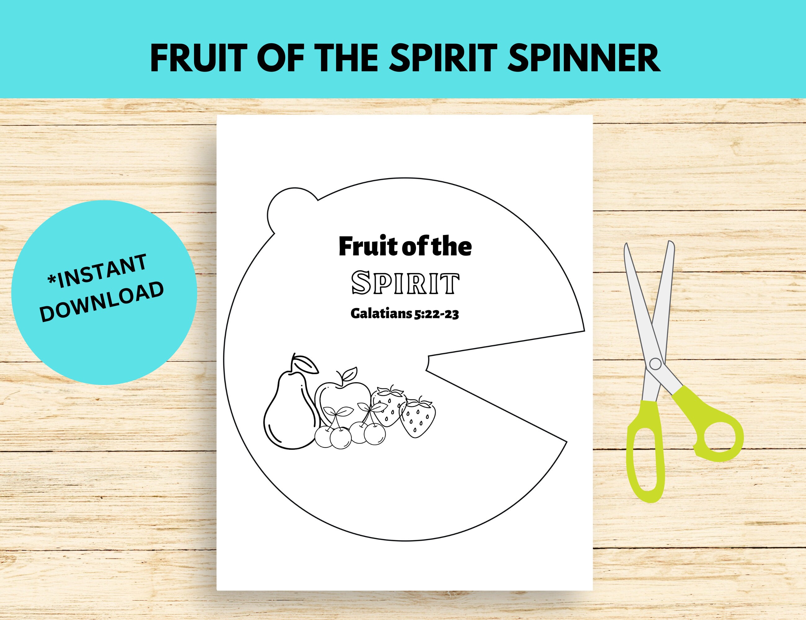 Fruit of the Spirit Craft, Sunday School Craft, Fruit of the Spirit ...