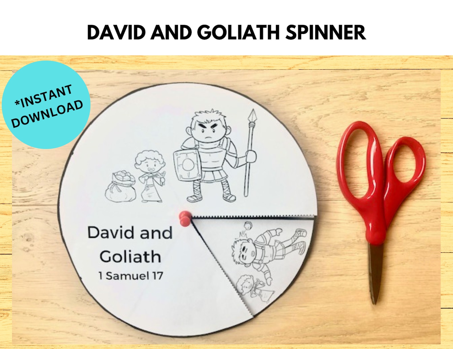 David and Goliath Sunday School Craft, Bible Story Activities, Kids ...