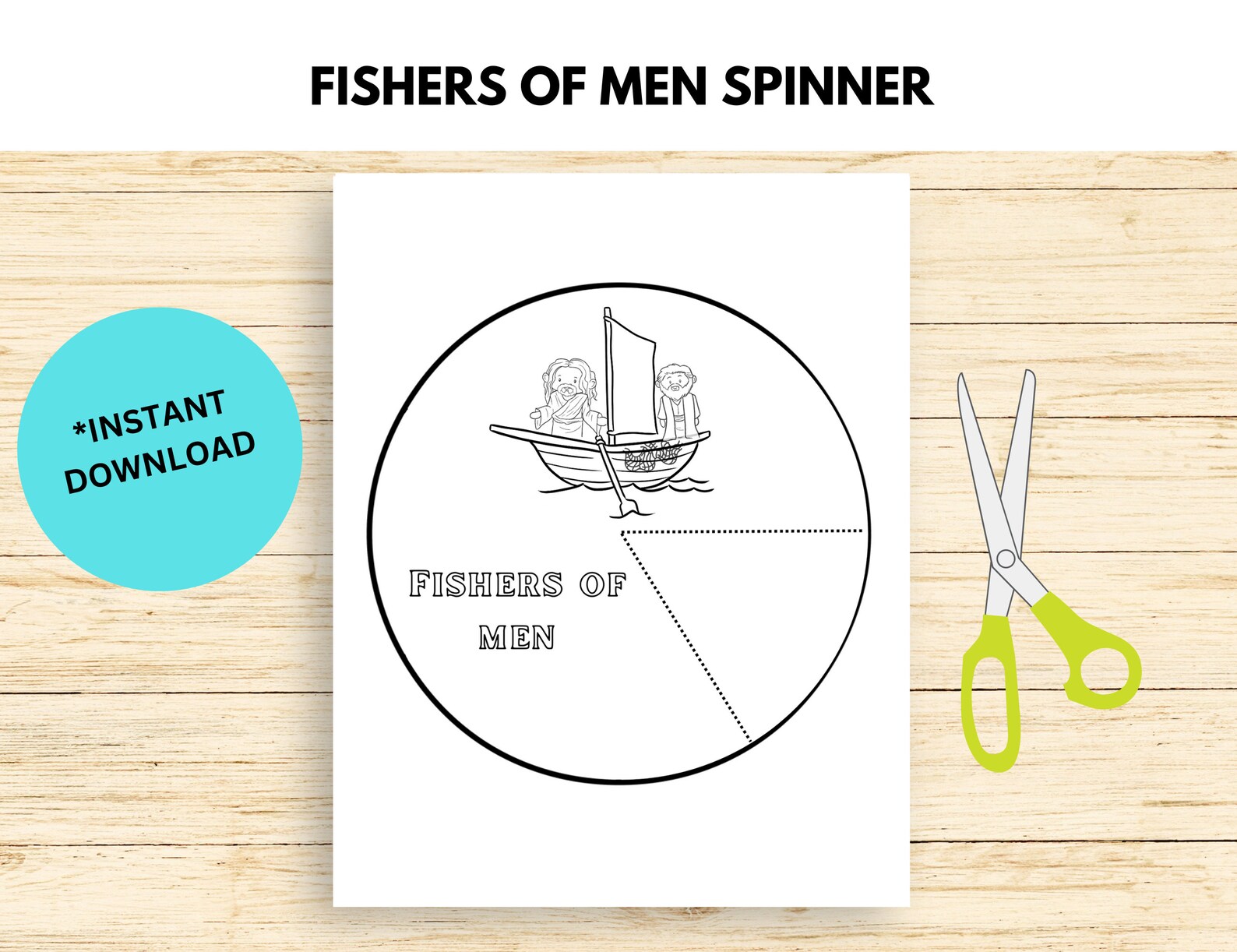 Fishers of Men Bible Story Activity, Sunday School Craft, Printable ...