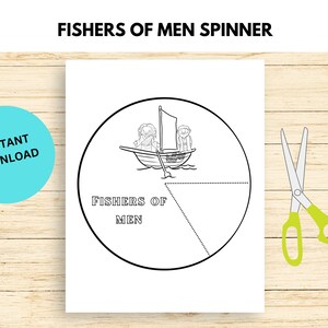 Fishers of Men Bible Story Activity, Sunday School Craft, Printable ...
