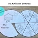 Christmas Nativity Spinner, Christmas Nativity Bible Story, Sunday ...