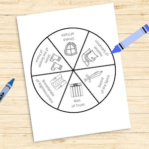 Armor of God Bible Story Activity, Sunday School Craft, Spinner Craft ...