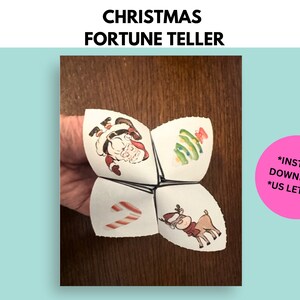 Christmas Cootie Catcher Christmas Fortune Teller Christmas - Etsy