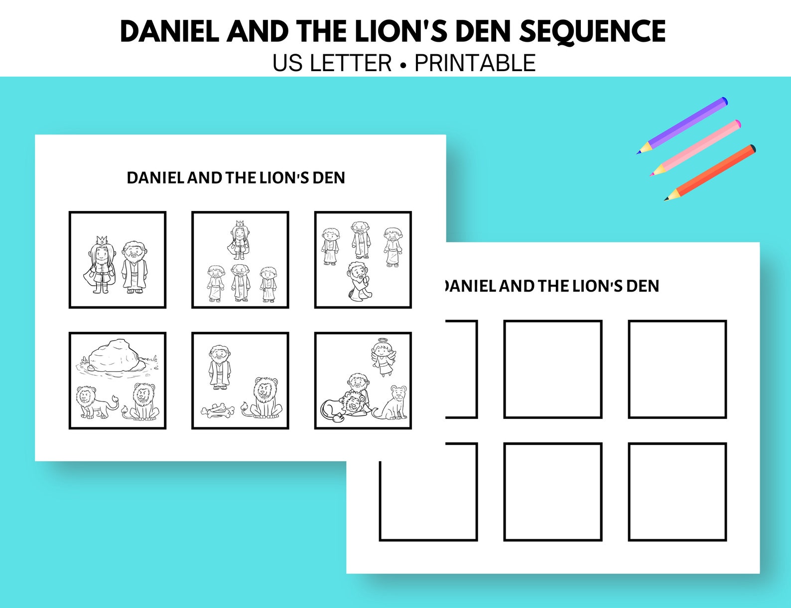 Daniel and the Lion's Den Craft, Daniel in Lions Den Bible Story ...