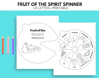 Fruit of the Spirit Printable, Fruit of the Spirit Craft, Sunday School ...