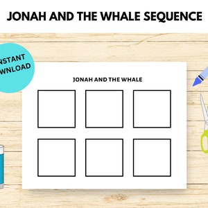 Jonah and the Whale Craft, Jonah and the Whale Bible Story, Sunday ...