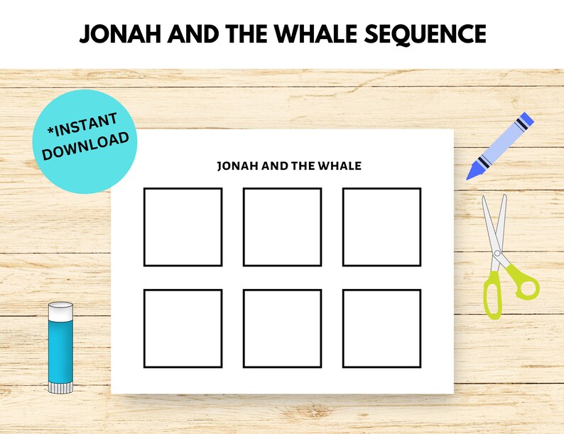 Jonah and the Whale Craft, Jonah and the Whale Bible Story, Sunday ...