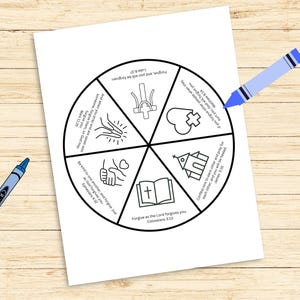 Forgiveness Bible Story Activity, Sunday School Craft, Spinner ...