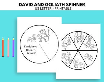 David and Goliath Sunday School Craft, Bible Story Activities, Bible ...