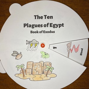 Plagues of Egypt Bible Story Activity, Sunday School Lesson, Ten ...