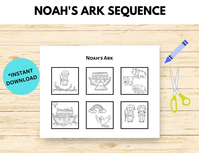 Noah's Ark Craft, Noah's Ark Bible Story, Sunday School Craft, Vacation ...