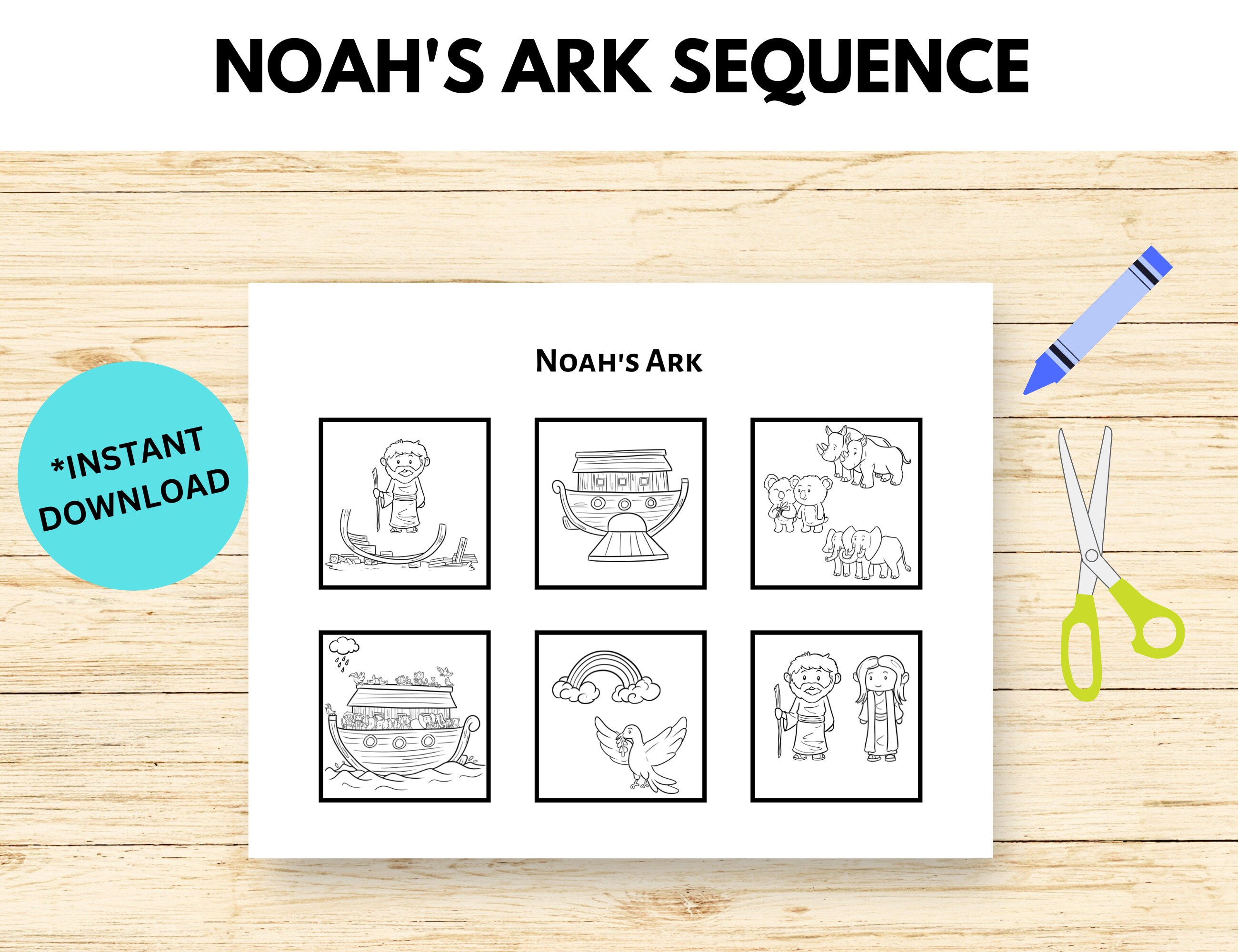 Noah's Ark Craft, Noah's Ark Bible Story, Sunday School Craft, Vacation ...