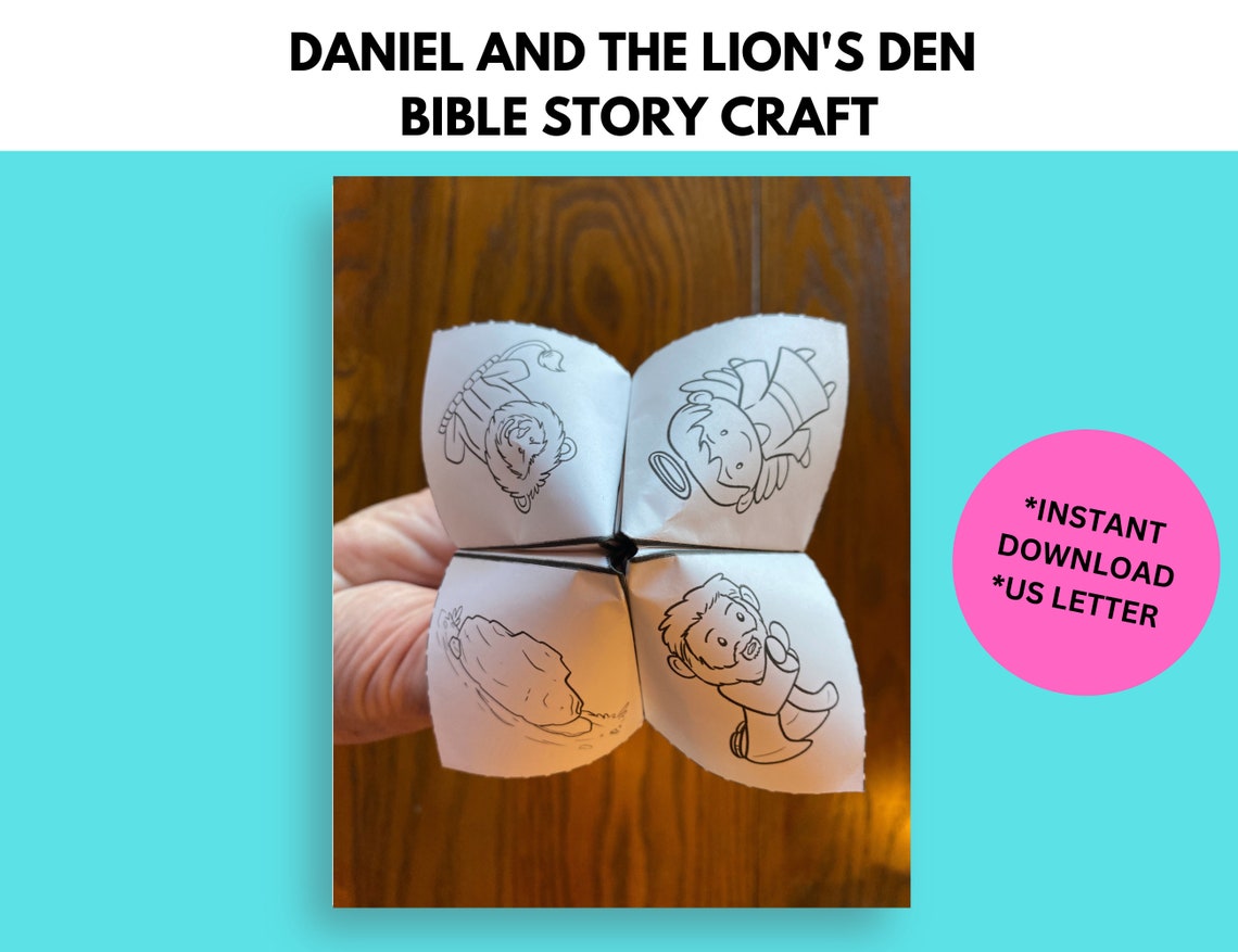 Daniel and the Lions Den Bible Story Activity, Sunday School Craft ...