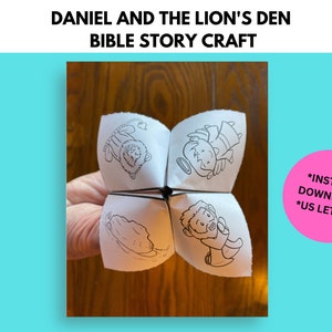 Daniel and the Lions Den Bible Story Activity, Sunday School Craft ...